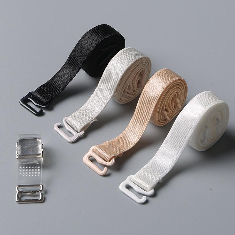 Solid Color High Elastic Bra Straps Elastic Non-slip Adjustable ...
