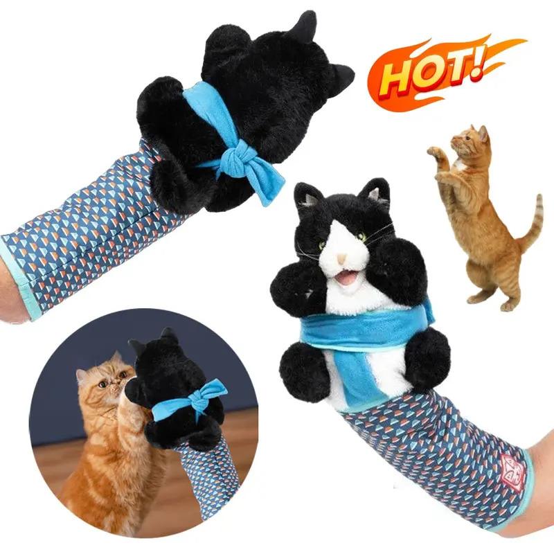 Cat Puppet Wrestler Wrestling Glove With Sturdy Padding Soft Plush Cat ...