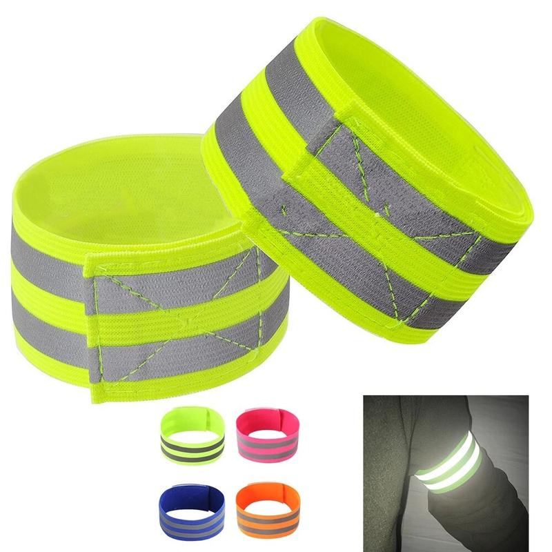 Tali Pinggang Lengan Jalur Reflektif, Lampu Reflektif LED, Tali ...