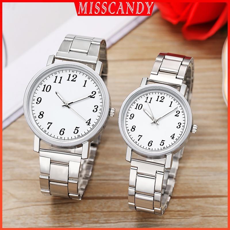 Jam Tangan Kuarza, Gaya Pasangan, Reka Bentuk Mudah, Bahan Keluli ...