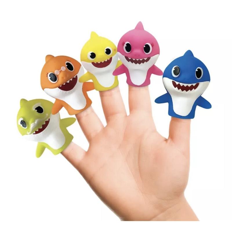 5pcs Baby Shark Finger Pinkfong Bath Finger Puppets - TikTok Shop ...