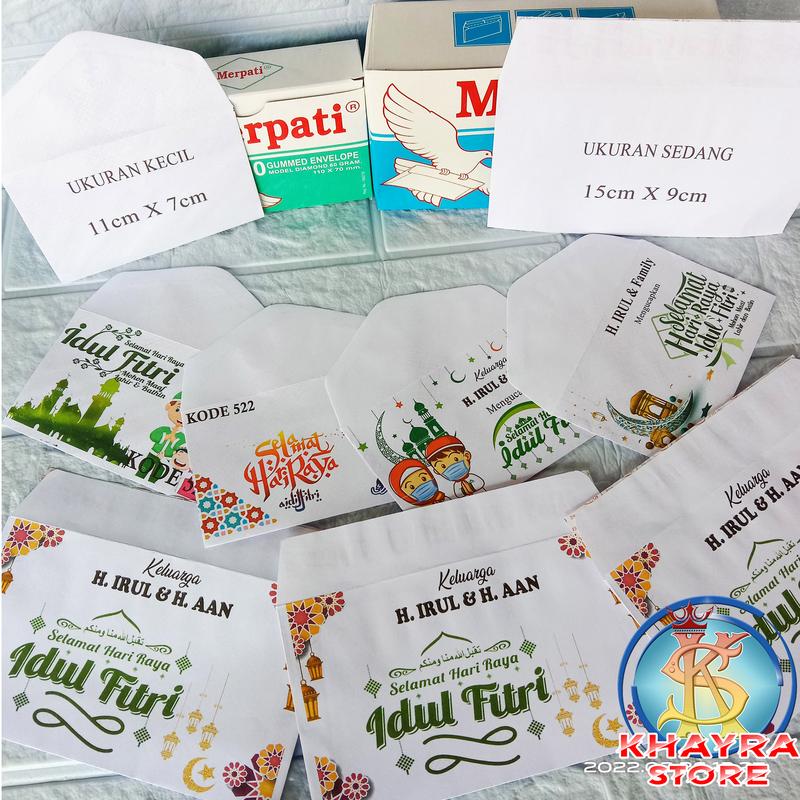 Amplop Lebaran custom dengan nama keluarga + foto - Shop | Tokopedia
