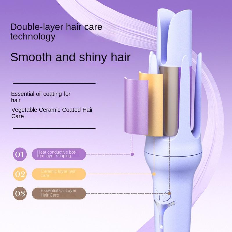Auto-Rotating Curling Iron – Fast Heat-Up & Adjustable 120–210°C ...