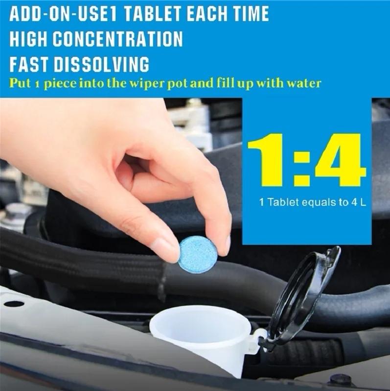 30Pcs Car Window Cleaning Wash Super Concentrated Wiper Tablet - TikTok ...