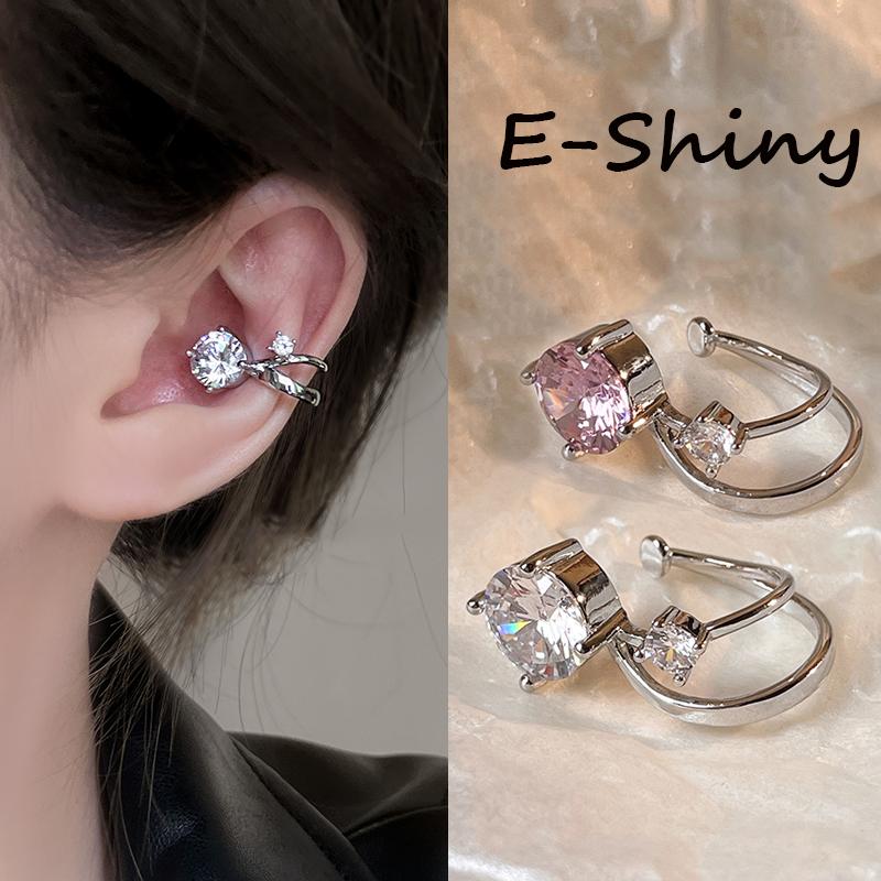 1pcs Shiny Zircon Double-Layer Ear Cuff No Piercing Earring Unique ...
