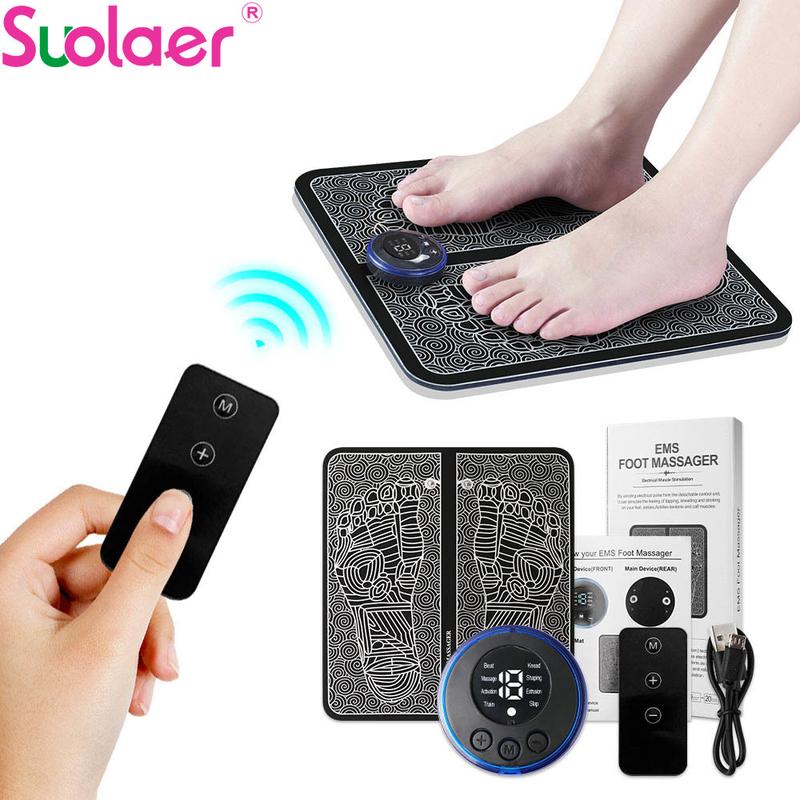 Suolaer Foot Massager Electric Smart Massage Foot Pad Massage Tools for ...