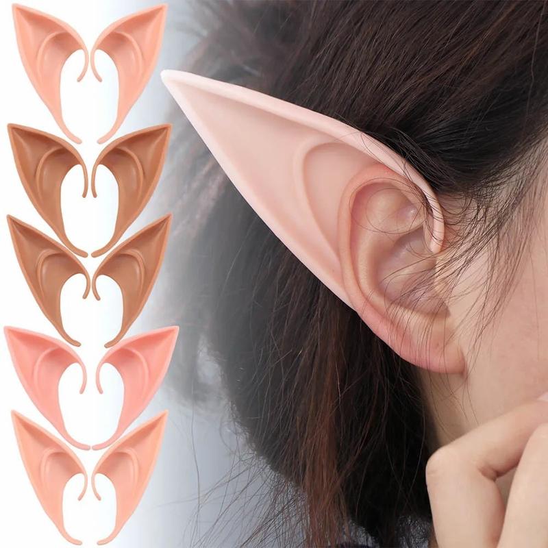 1 Pair Halloween Elf Ears - Angel Elven Latex Ears - Masquerade ...