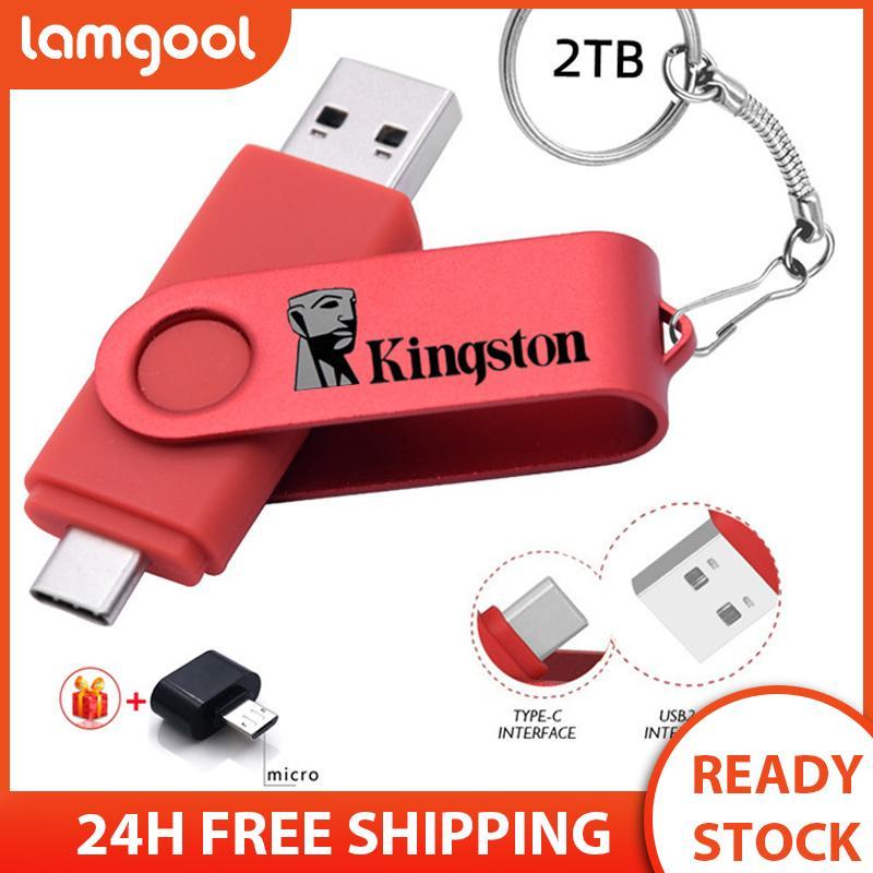 【Local shipment】2TB flash drive 3 in 1 OTG USB Type C/Micro flash ...
