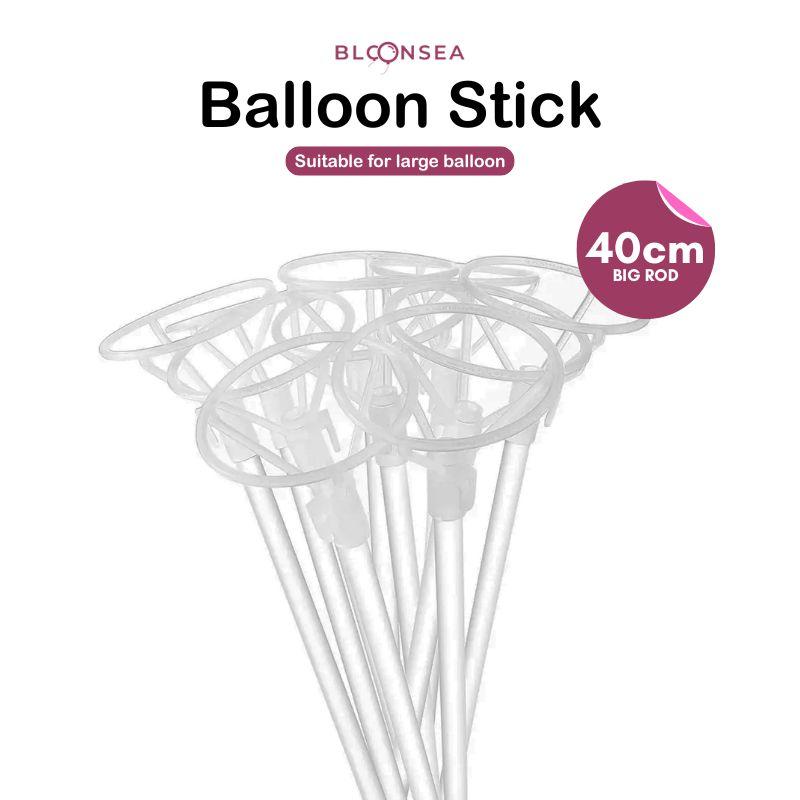 40cm Balloon Stick Big Rod Bobo Balloons Plastic Rod Thick Bow - TikTok ...