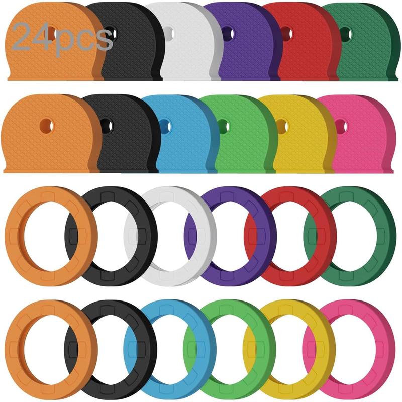 24 Pack Key Caps Colorful Plastic Key Cover, Key Identifiers - TikTok Shop