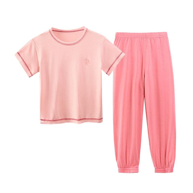 Top+Pants Children Summer Thin Modal Homewear Medium Small Short ...