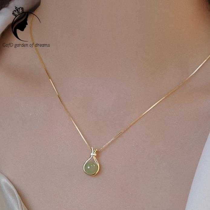 Kalung manik-manik hijau baja titanium, tidak mudah untuk - Shop ...