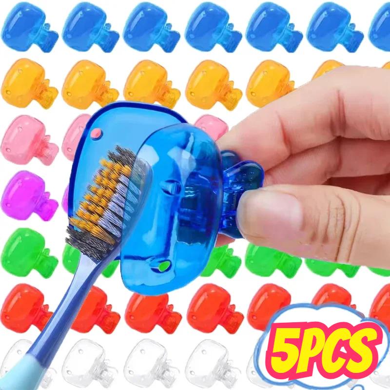 1/5PCS Portable Toothbrush Head Protective Cover Dustproof Toothbrush ...