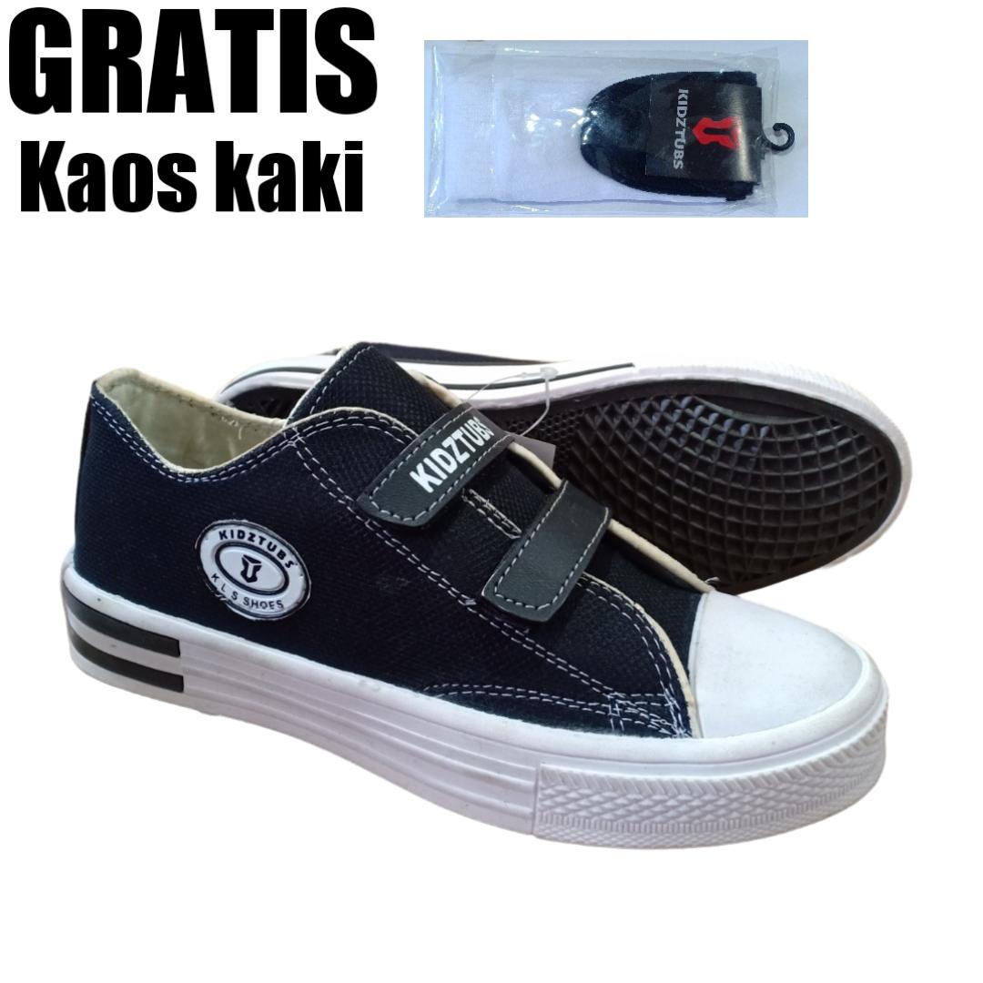 Jual Sepatu Sekolah Anak Laki Laki Perempuan Warna Hitam Murah Perekat ...