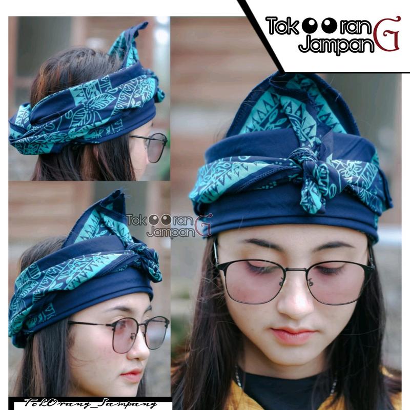 IKET TELUH JAMPANG ORIGINAL / IKET PAJANGAN TERBARU MOTIF BATIK WARNA ...