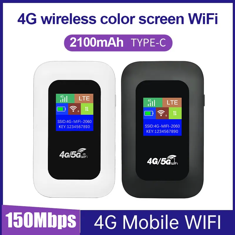 【ADE】Router Nirkabel 4G Layar Berwarna-warni Penyisipan Kartu WiFi ...
