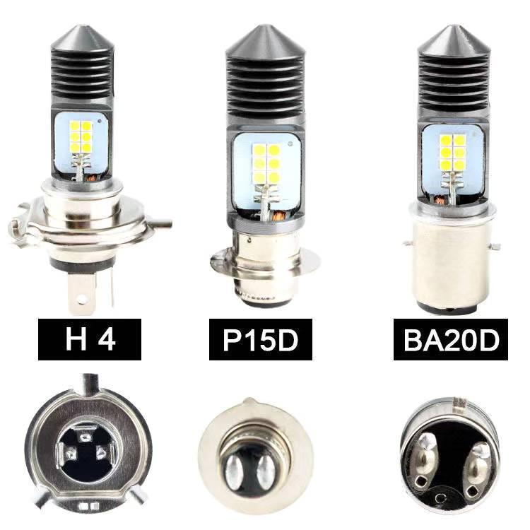 H4 BA20D P15D LED Motorcycle Headlight 3030 12SMD Moto LED Fog - TikTok ...