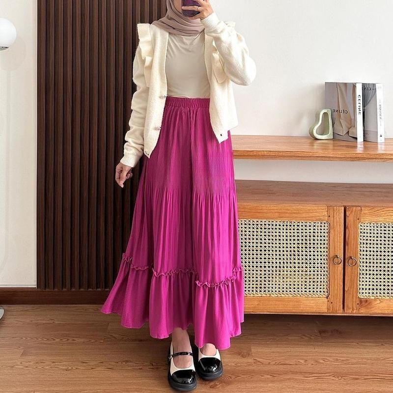 CC - Rok Rufle Plisket Ruffle Hyget Nirma Wanita Korean Styl - Shop ...