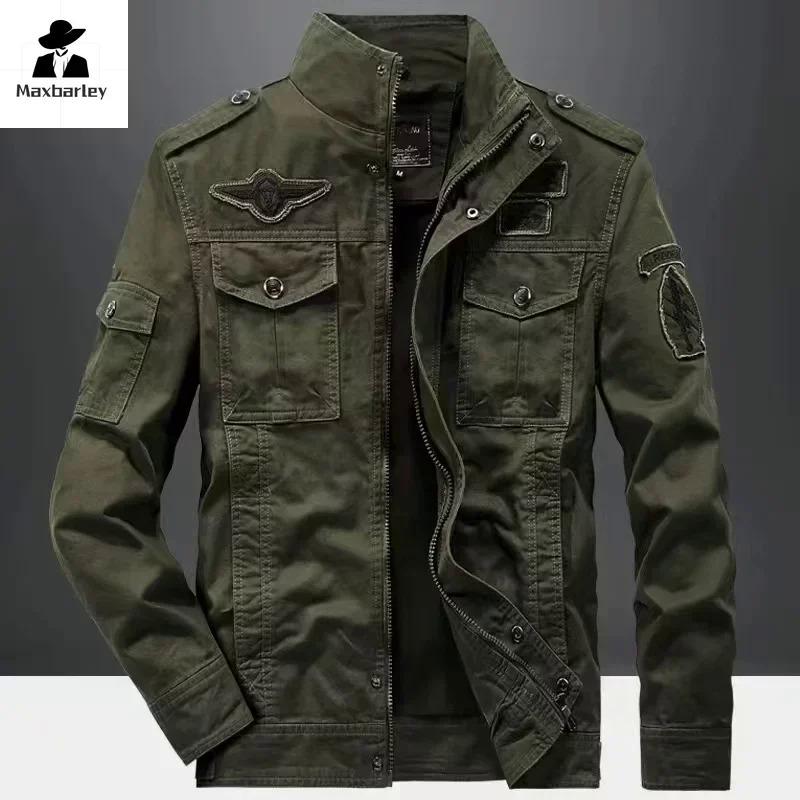 2024 new casual army military jacket men plus size M-6XL jaqueta ...