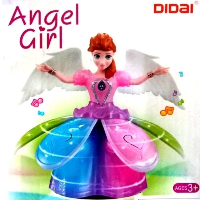 Battery Operated Dancing Angel Girl Spinning with Bump & Go Action ...