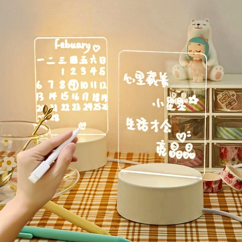 Creative Led Note Board Night Light USB Message Board with Pen - TikTok ...