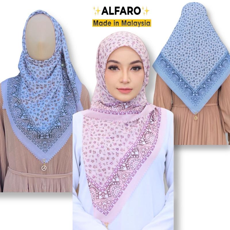 ALFARO TRIANGLE SQUARE HIJAB PREMIUM COTTON FOR WOMEN MUSLIM - TikTok ...