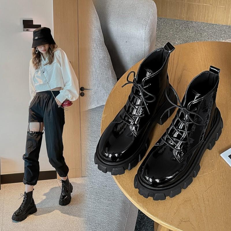 HUPPER 5.5cm High Ankle Boots Ready Stock Kasut Wanita Milita - TikTok ...