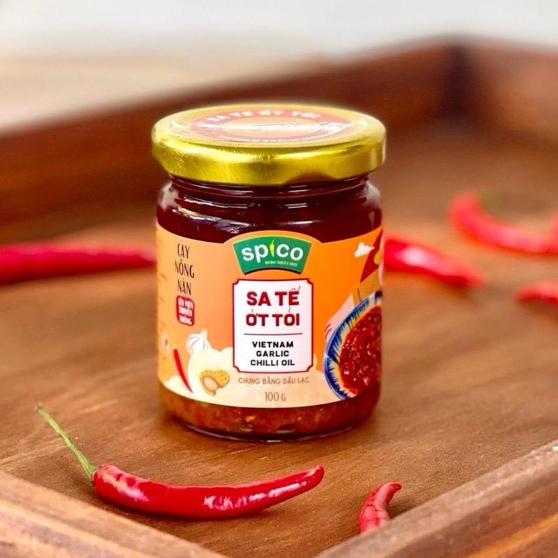 Sa Tế Ớt Tỏi SPICO 100gram cay chưng dầu lạc tự nhiên không chứa ...