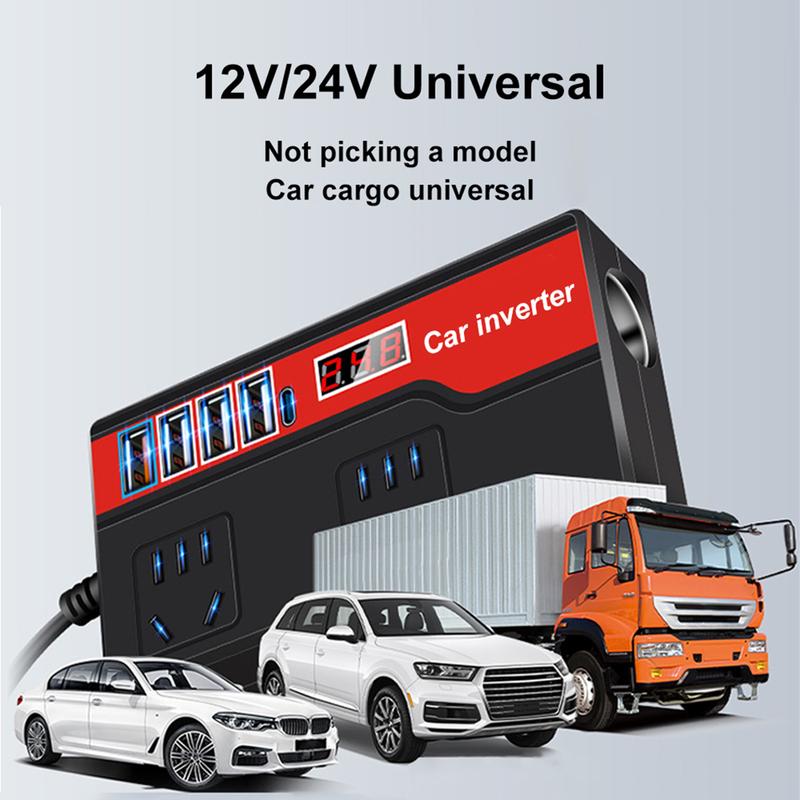 Inverter Kuasa Kereta, 2000w, 13 * 4 * 3.3 Cm, Inverter 2000W, - TikTok ...