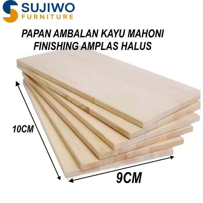 SUJIWO FURNITURE Papan Kayu Mahoni untuk Ambalan Kayu Solid Lebar 9cm ...