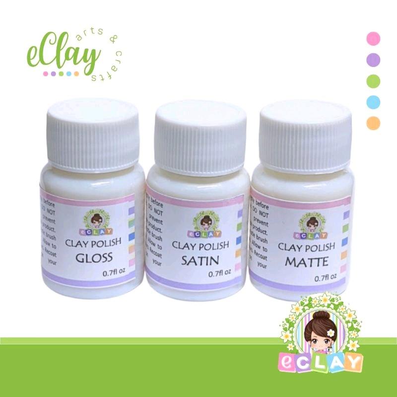eCLAY POLISH MATTE/SATIN/GLOSS FOR POLYMER & AIR DRY CLAY (polyurethane ...