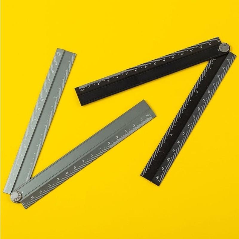 Gift Simple Style Folding Ruler Aluminum Alloy 15cm 30cm Metal - TikTok ...