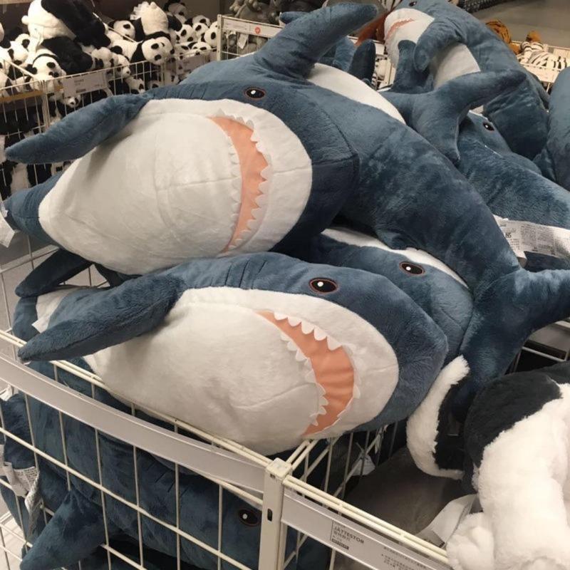【45-120CM】Bantal Mainan Mewah Shark yang comel untuk kanak-kanak ...