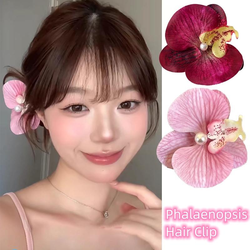 Klip Rambut Bunga Orkid Rama-rama Dewi, Jepit Rambut Perempuan ...