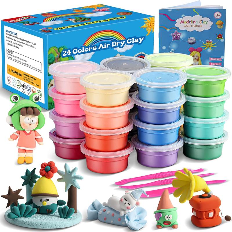 Modeling Clay Kit - 24 Colors Magic Air Dry Ultra Light Clay - TikTok Shop