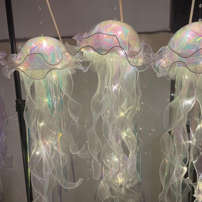 Promo Lampion LED Ubur-ubur / Jelly Fish LED / Lentera Lampu Gantung ...