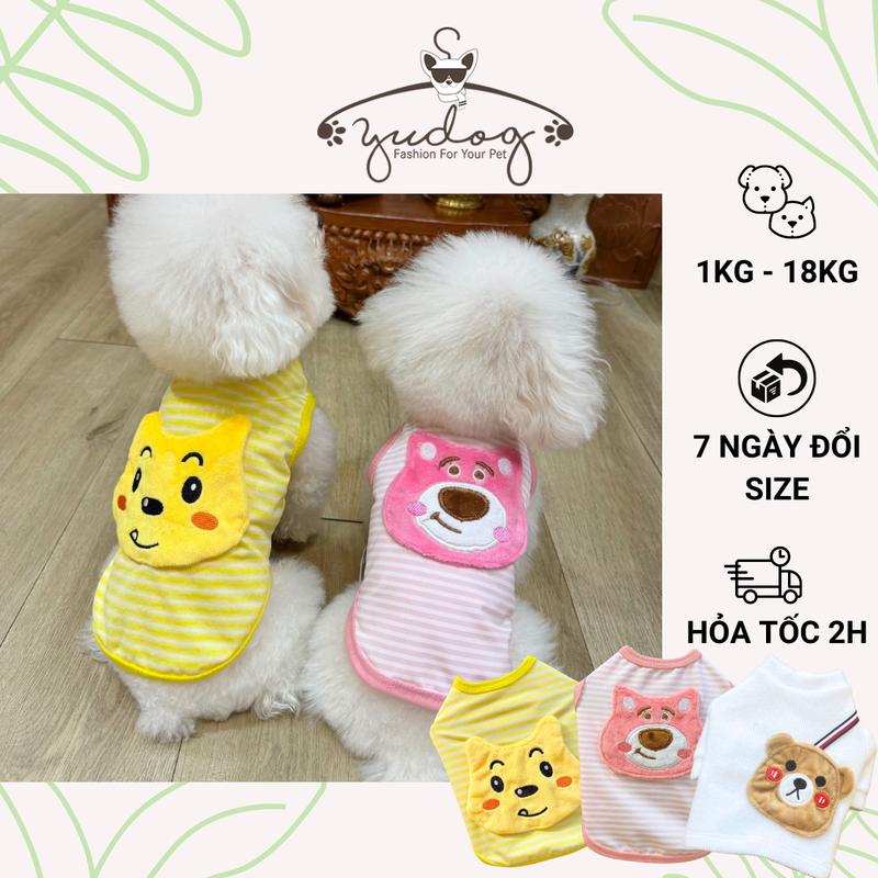 Áo thun thêu gấu dễ thương cho chó mèo Yudog - TikTok Shop Vietnam