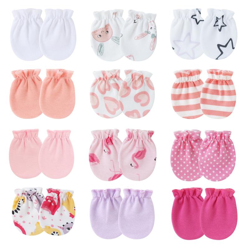 6/1Pairs Newborn Solid Color Gloves Elastic Anti-Scratching - TikTok ...