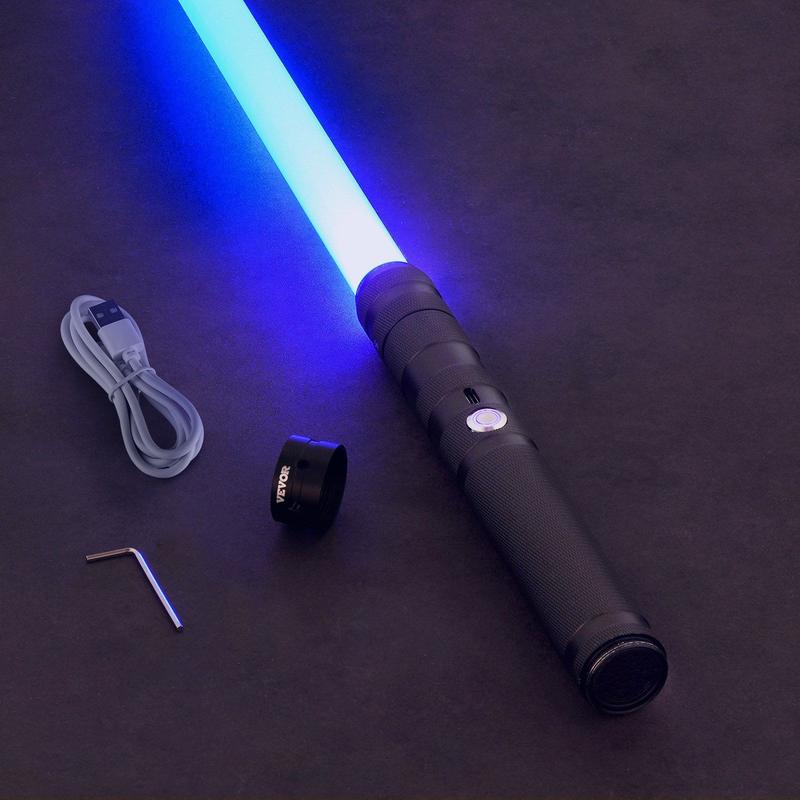 Lightsaber 14 RGB Colors 6 Sounds Mode Rechargeable Dueling Light ...