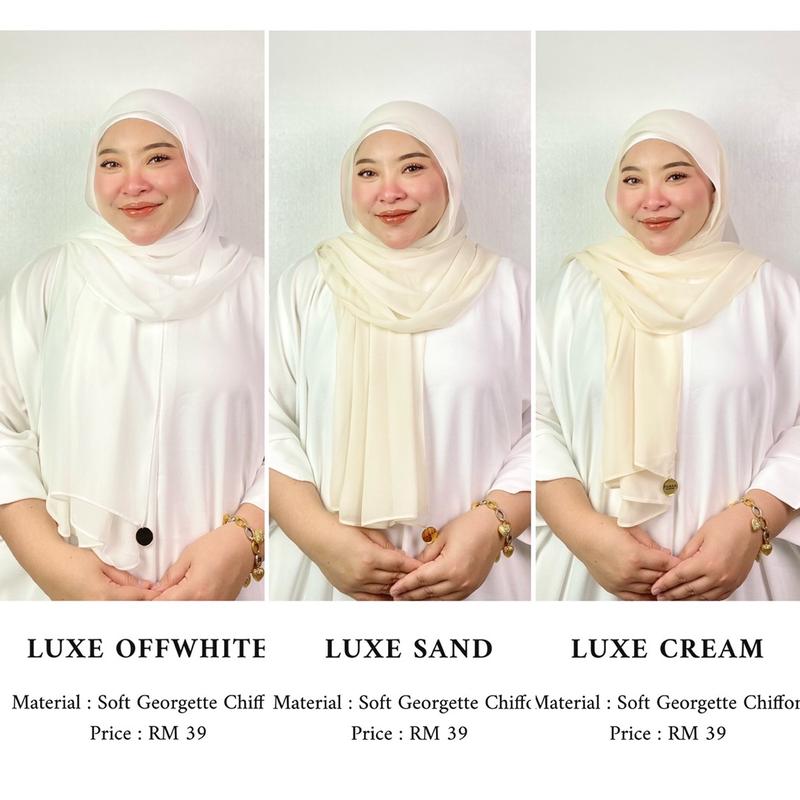 LUXE GEORGETTE SHAWL - TikTok Shop Malaysia