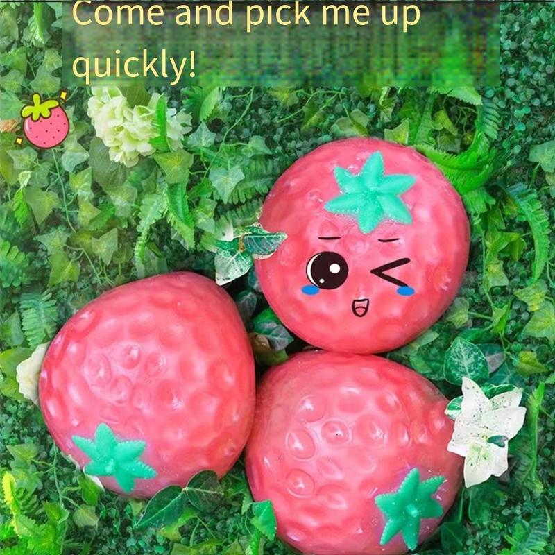 Stress Relieving Toy Color Changing Strawberries Bunny Pinching ...