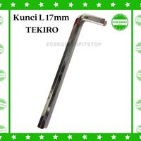 Jual TEKIRO Kunci L 17 mm Segienam Kunci L17 Hexagon Besar Segi Enam L ...