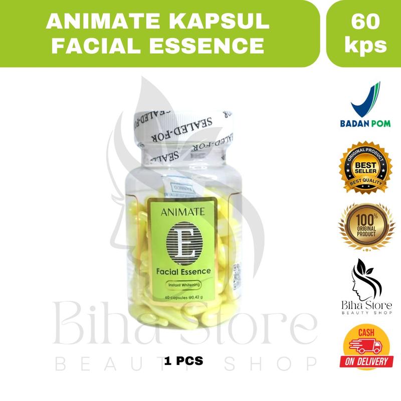ANIMATE FACIAL ESSENCE SERUM KAPSUL VITAMIN E INSTAN WHITENING ORIGINAL ...