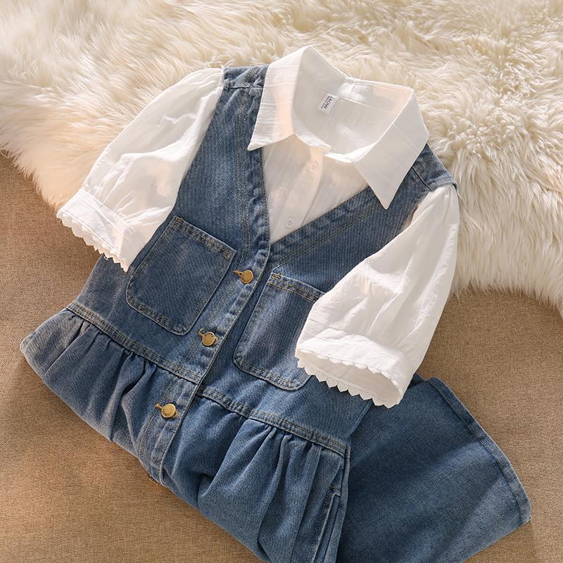 Pakaian Skirt Suspender Denim Perempuan, Koleksi Musim Panas - TikTok ...