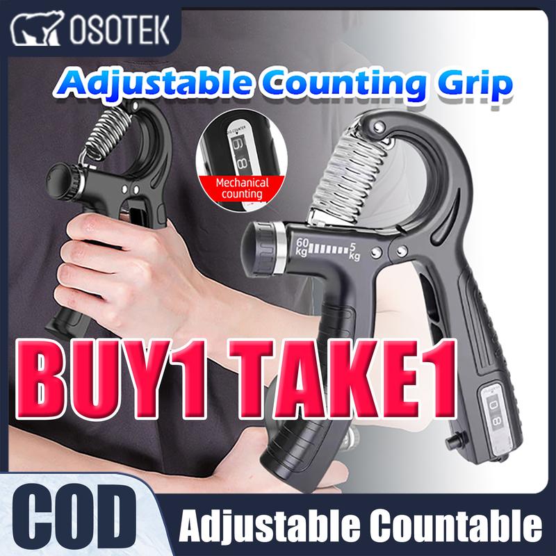 5-60Kg Hand Gripper R-Shape Adjustable Countable Hand Grip Strength ...