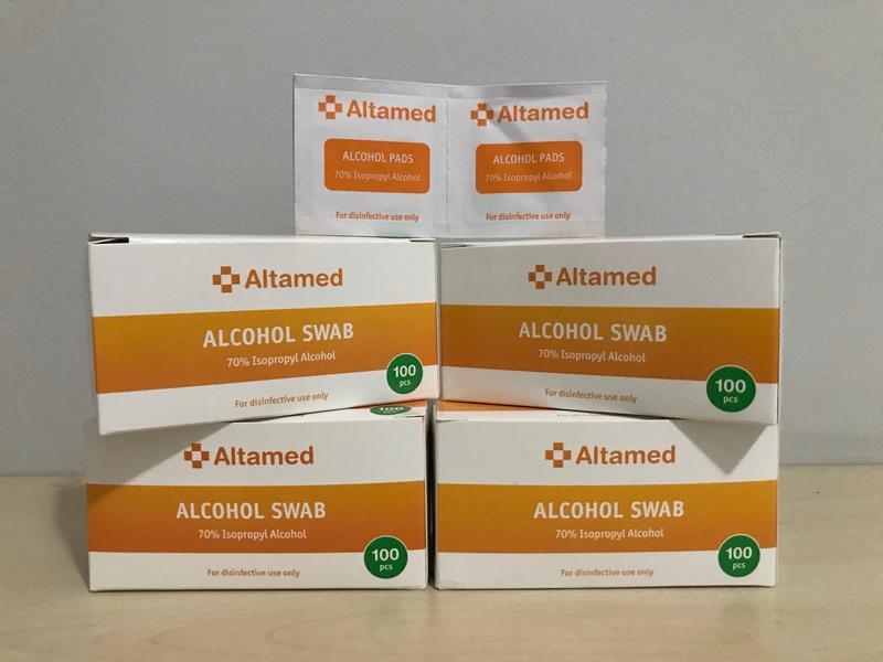 ALCOHOL SWAB - BRAND ALTAMED - 2PLY (100 Pcs) - Shop | Tokopedia