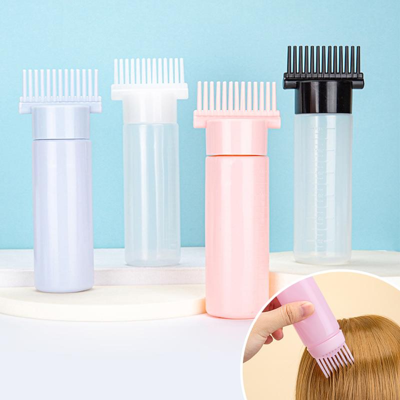 CS 170ml/180ml Hair Root Application Bottle Refillable Comb Hair ...
