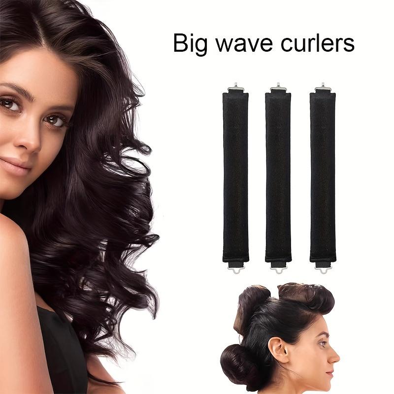Easy to Use 3-Pack Unisex-Adult Big Wave Curlers - Lazy Curling ...