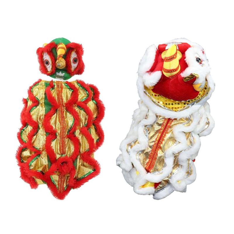 Cute Pet Costume Chinese Spring Festival Lion Dance Clothing - TikTok ...