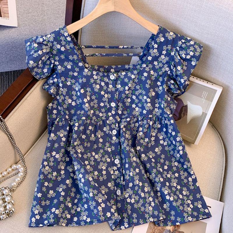 Baju Bunga untuk Wanita, Lengan Pendek, Saiz Besar, Rekaan Bunga ...